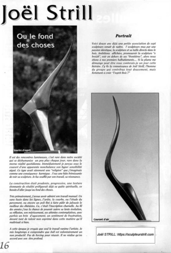 Le Fond des Choses Joel Strill Sculpteur Portait de Yann Le Loupp